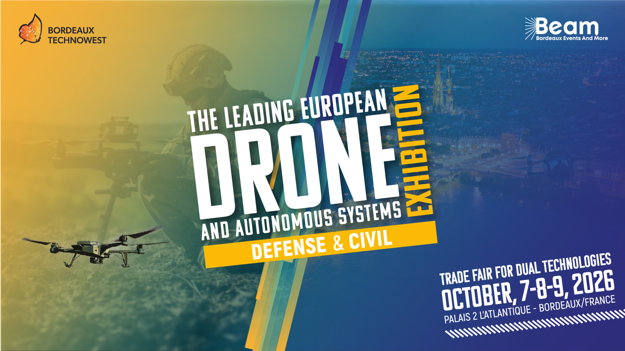 The professional drone exhibition - 7, 8 & 9 October 2026